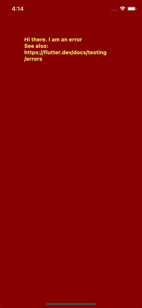 Using Errorwidget In Flutter Kindacode