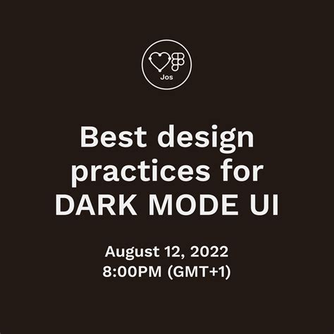 See Best Design Practices For Dark Mode Ui At Figma Jos