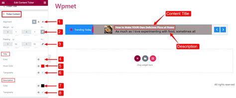 How To Create Content Ticker In Elementor Wpmet