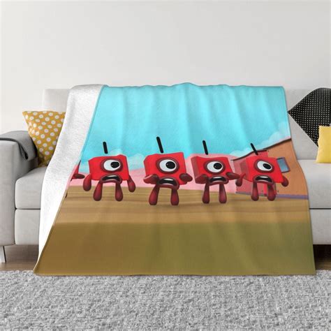 Numberblocks Throw Blanket Couch Bed Sofa Soft Lightweight Warm Cozy
