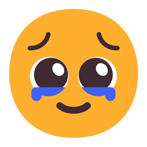 Face Holding Back Tears Flat Icon Fluentui Emoji Flat Iconpack