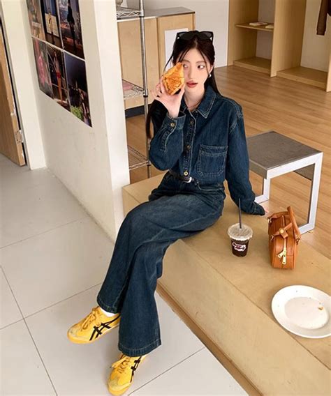캣스트릿 무료배송 코디세트 셔츠 팬츠 레트로클래식 청청코디셋업