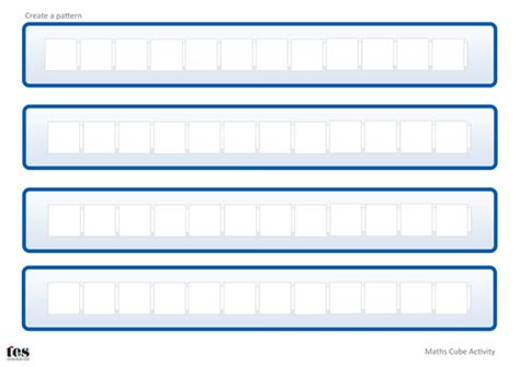 Continue The Maths Cube Patterns 2 Colour Teaching Resources