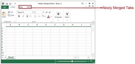 Ribbon Merge Support In Windows Forms Ribbon Control Syncfusion®