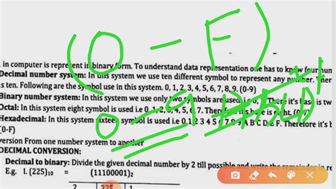 Number System Conversion Part1 Binary Decimal Octal And Hexadecimal Youtube
