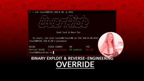 OverRide Binary Exploitation And Reverse Engineering GeekScripts