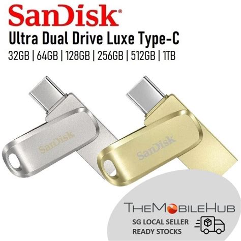 Sandisk Ultra Dual Drive Luxe Type C Gb Gb Gb Gb Gb Tb Usb Otg Flash Drive