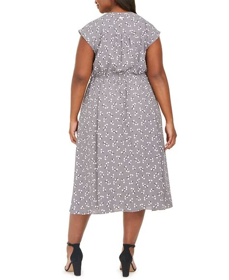 Anne Klein Plus Size Drawstring Midi Dress Macys