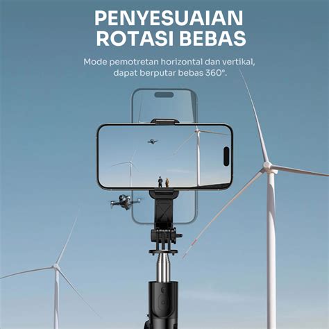 Jual Robot Tripod Selfie Berdiri Tripod Standing Bluetooth Remote Kokoh