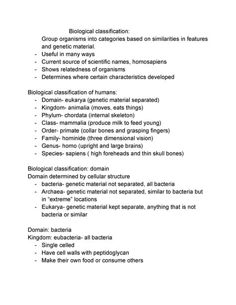 Marine Biology Page 11 Biological Class Biological Classification