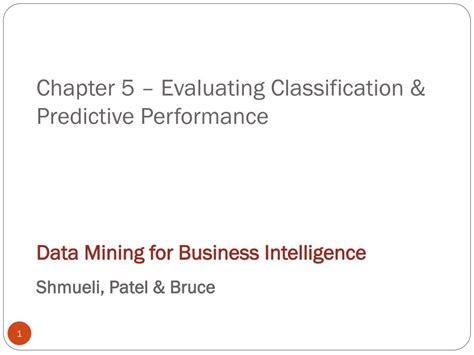 Ppt Chapter 5 Evaluating Classification And Predictive Performance Powerpoint Presentation