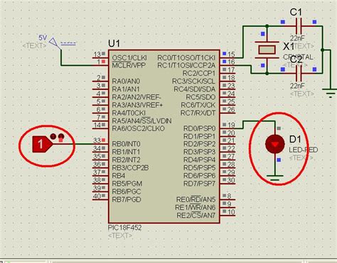 Microcontroller Blinking Led Using Pic Microcontroller