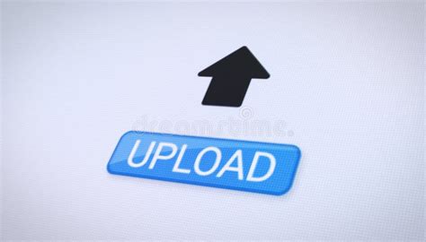 Illustration Of A Website With A Blue Upload Now Button Stock Illustration Illustration Of
