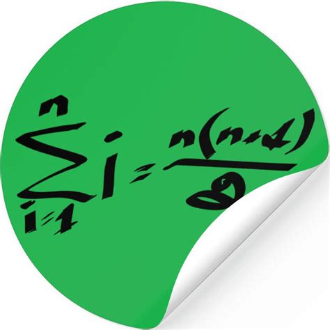 Carl Gausss Formula To Quickly Add Up All Numbers Sold By Bilhicks