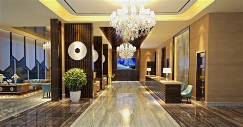 고급 호텔 로비 및 리셉션의 3d 렌더링 사진 Unsplash의 호텔 이미지