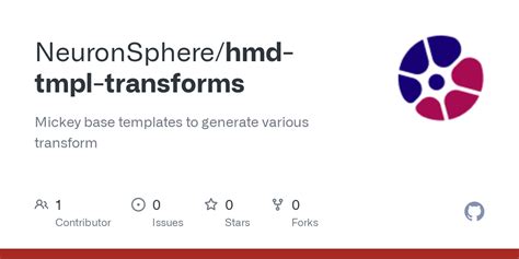 Github Neuronspherehmd Tmpl Transforms Mickey Base Templates To Generate Various Transform