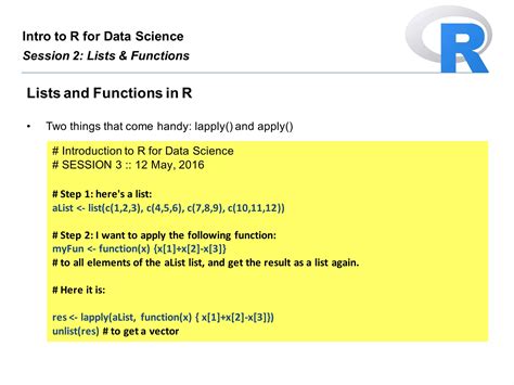 Introduction To R For Data Science Session 3 Ppt