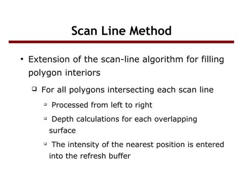 Visible Surface Detection In Computer Graphic Ppt