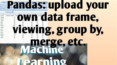 Pandas Mainly All Imp Concepts Machine Learning Beginner To Advance