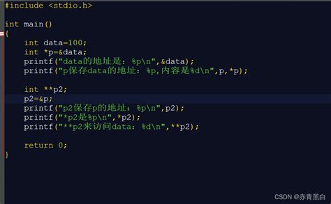 二级指针的认知 Csdn博客