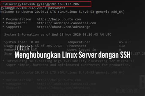 Cara Menghubungkan Command Prompt Dengan Linux Server Melalui Ssh