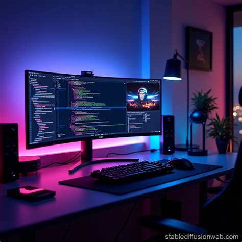 Curved Monitor Gaming Setup