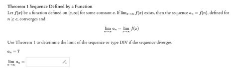 Solved Find The Limit Of The Sequence An Vin