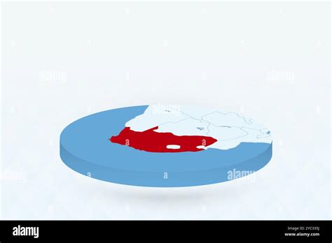 3d Isometric Map Highlighting South Africa In Red Vector Illustration Stock Vector Image And Art