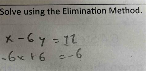 solved solve using the elimination method [math]