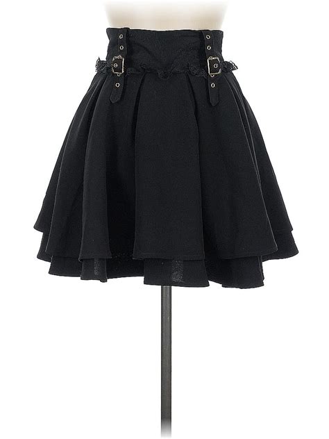 Assorted Brands Solid Black Formal Skirt One Size 54 Off Thredup