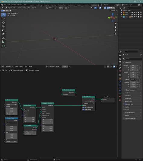 113983 Mesh Boolean Node Intersect Not Working As In 3 65 Blender Blender Projects
