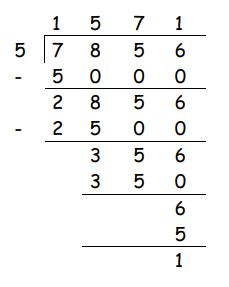 Year 5 Unit 15 Divide Three Digit And Four Digit Numbers By A One Digit Number Using Efficient