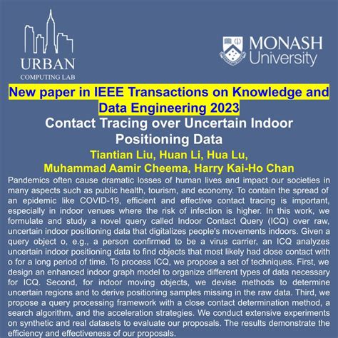 Urban Computing Lab On Linkedin Contacttracing Indoorpositioning