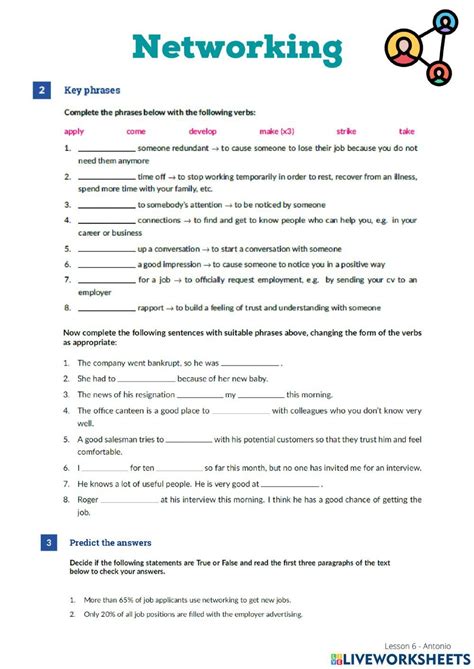 1468162 Networking Camiodovvb Liveworksheets