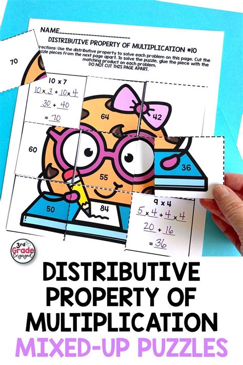 Distributive Property Of Multiplication Puzzles Understanding Multiplication Distributive