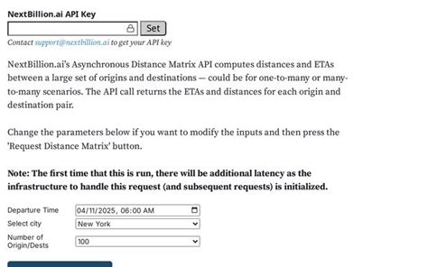 Asynchronous Distance Matrix Large Requests Nbai Solutions Team Observable