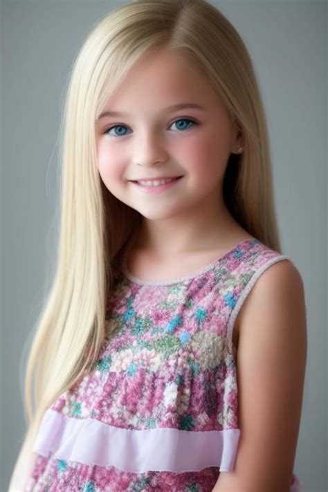 A Preteen Girl7 Year Old Europa Blonde Hair