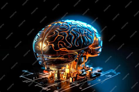 Premium Ai Image Ai Chipset With Human Brain On Computer Circuit Board Artificial Intelligence