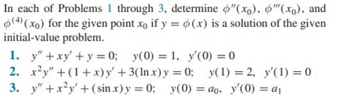 Solved In Each Of Problems Through Determine Chegg Com