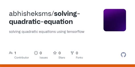 Github Abhisheksmssolving Quadratic Equation Solving Quadratic