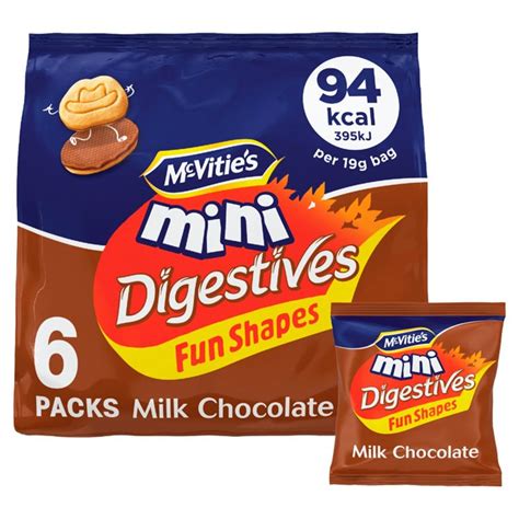Mcvities Mini Chocolate Digestives 6 X 19g The Grocery Basket