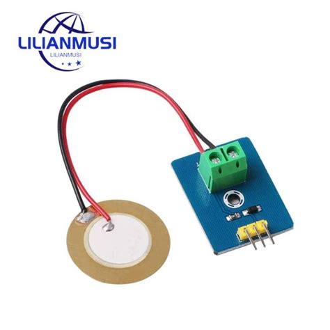 กลองจำลองเซ็นเซอร์ Piezoelectric โมดูลเซ็นเซอร์จับการสั่นสะเทือนแบบ