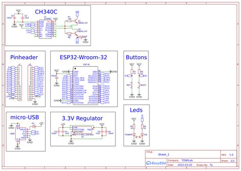Esp Wroom 32 Ch340c Dev Module Oshwlab