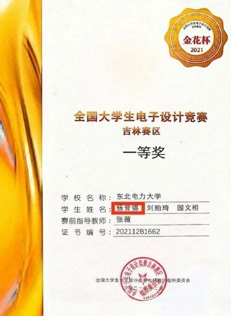 榜样力量吉林省优秀大学生电自206班杨昔锦 东北电力大学学工在线
