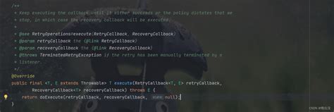 Spring中重试机制详解spring重试机制注解使用 Csdn博客