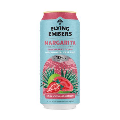 Strawberry Guava Margarita 192oz Canned Cocktails Flying Embers