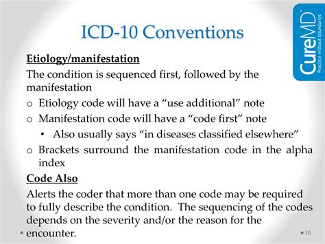 Icd 10 Conventions And Guidelines Pptx
