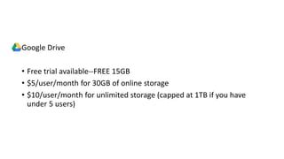 Google Drive Vs Dropbox PPT