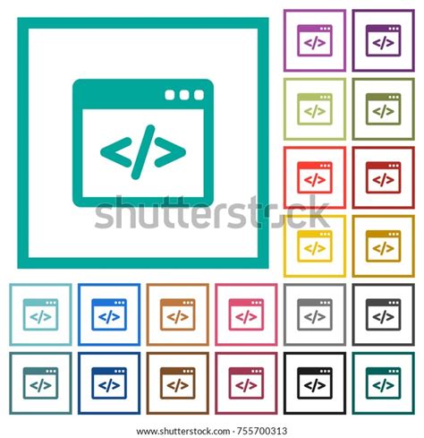 programming code software window flat color stock vector royalty free 755700313 shutterstock