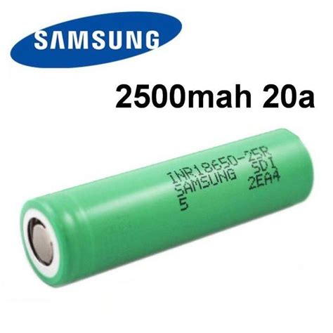 Genuine Samsung 25r 18650 Cells 2500mah 20a 37v High Drain Sold Per Pc
